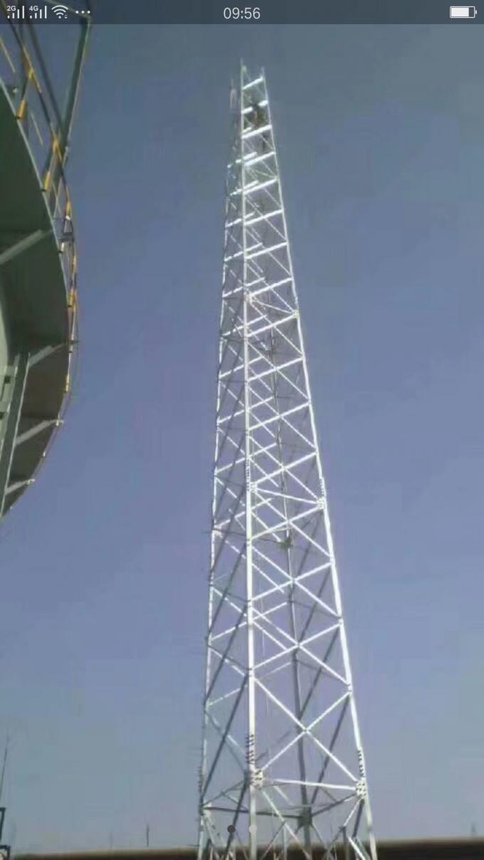 3 Leg 4 Leg Telecommunication Galvanized Steel Tower Angular Sst 49m