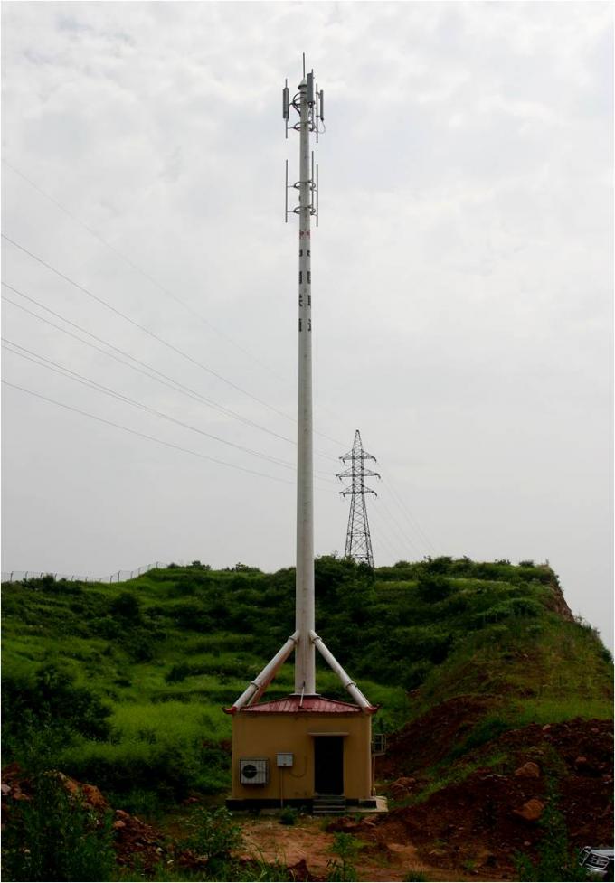 Rapid Deployment Monopole Tower Hot Dip Galvanized Easy Installation
