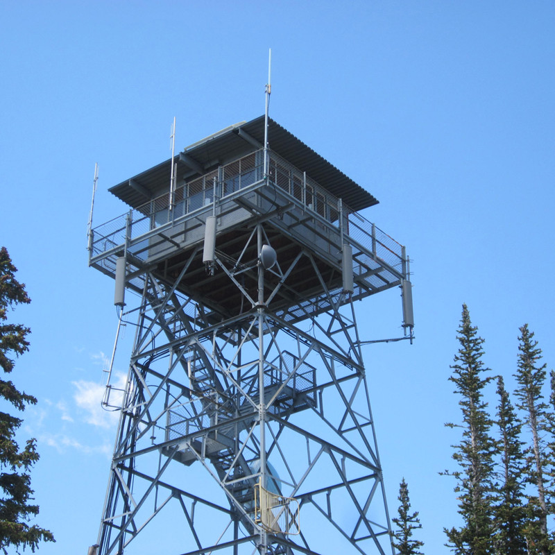 60m Galvanized Lattice Steel Military Guard Tower