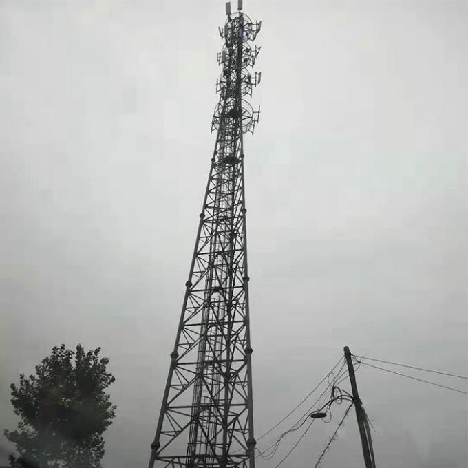 Galvanized 40m Self Supporting Mast For Broadcast